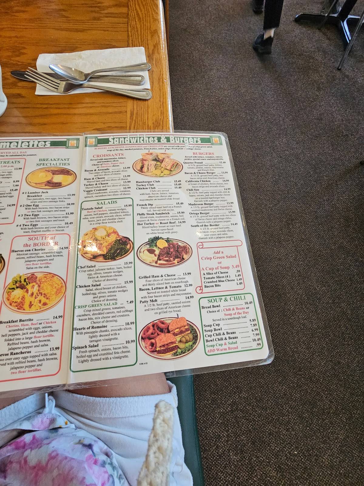 Menu at Vittles Family Restaurant, Anderson