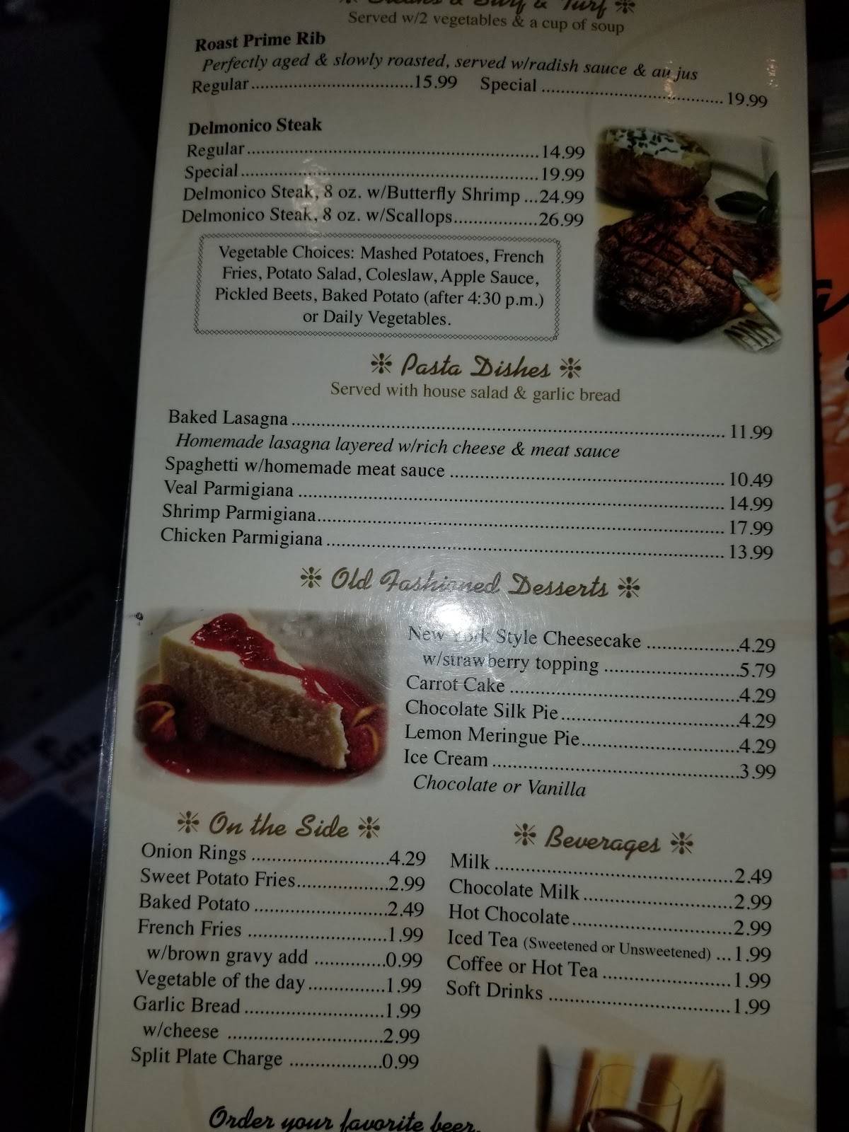 Menu at Warwick Restaurant, Newport News