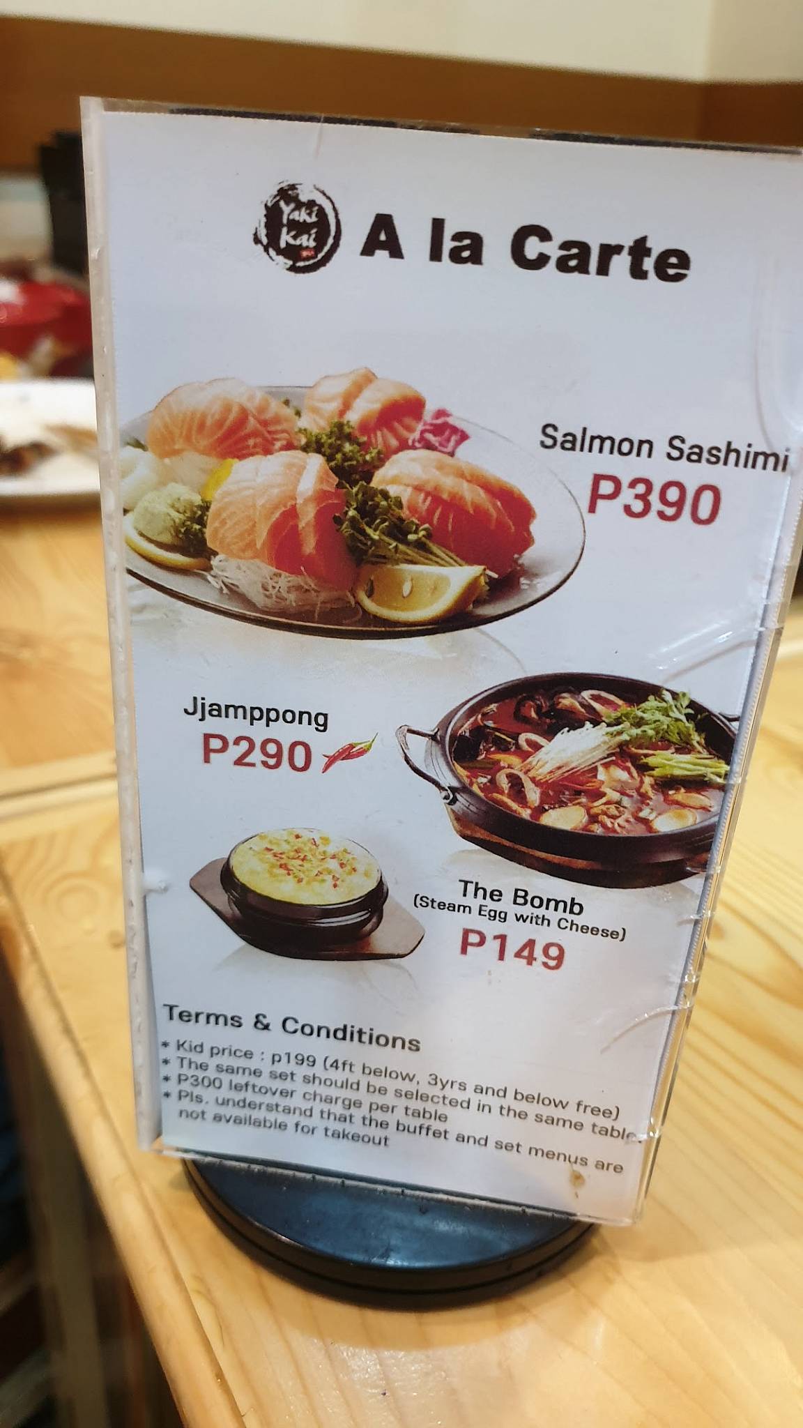 Menu at Yakikai Unli Grill restaurant, Quezon City