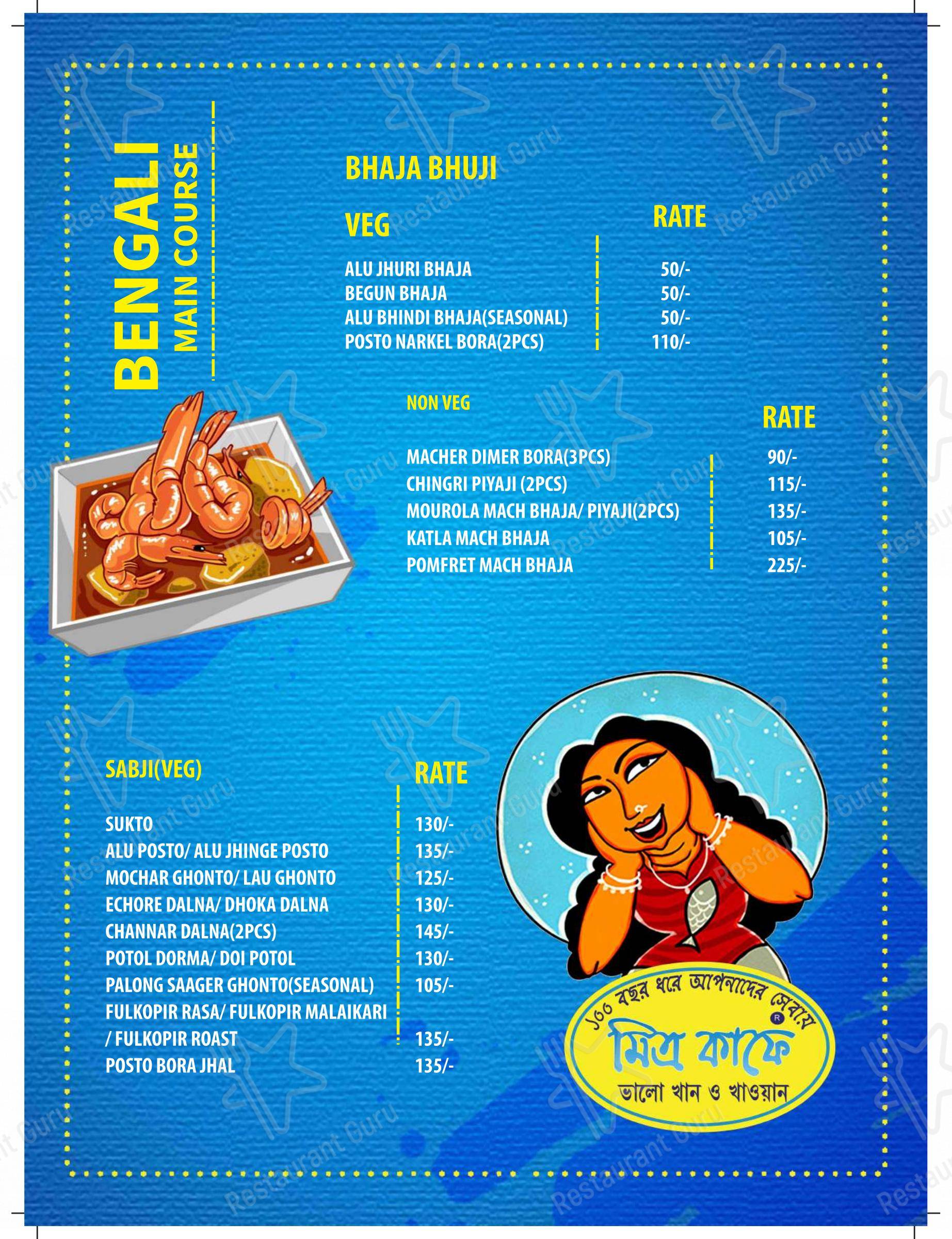 Menu at Mitra Cafe - Sovabazar, Kolkata, 47