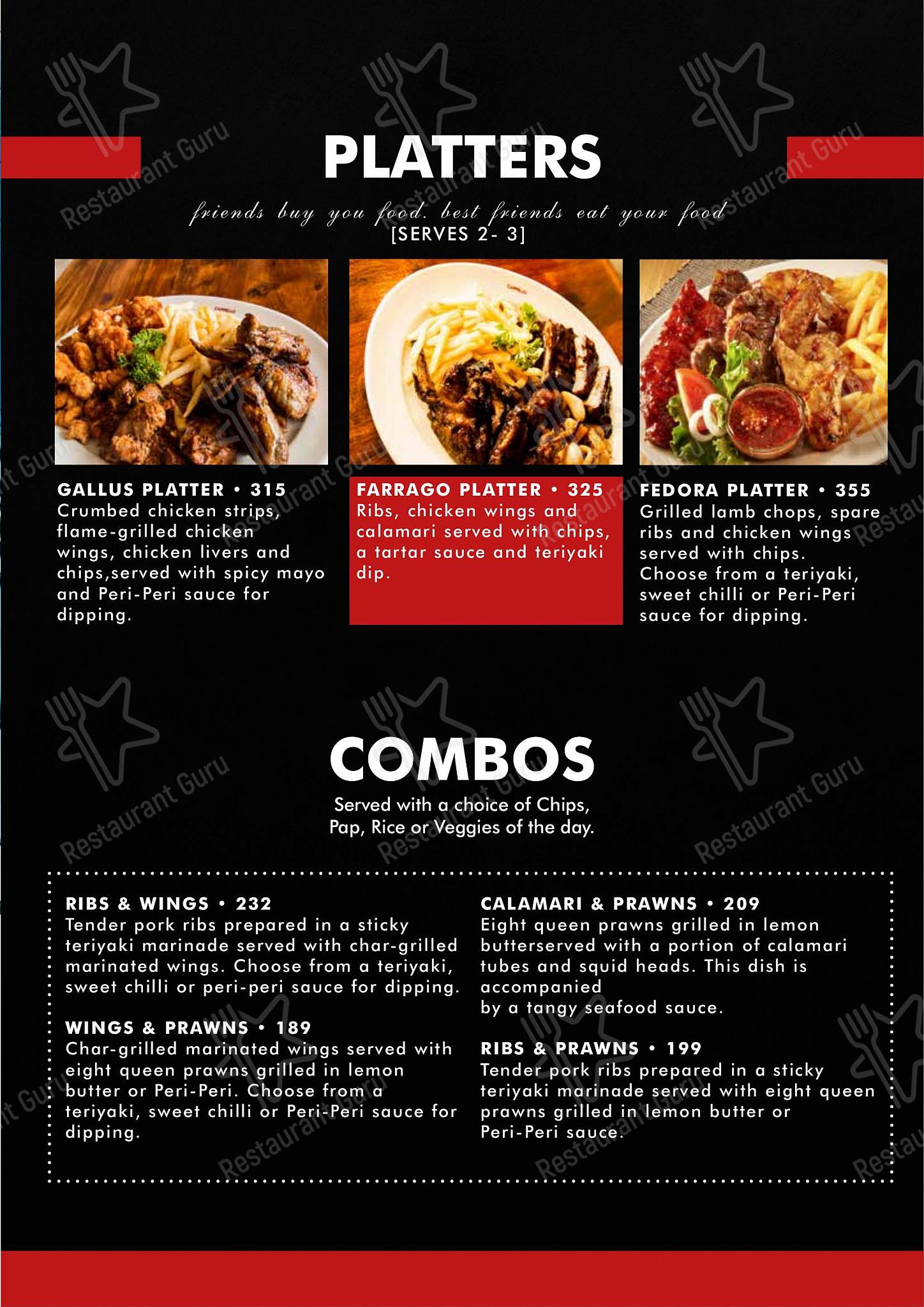Menu at Cappello umhlanga restaurant, Durban, Shop R 34
