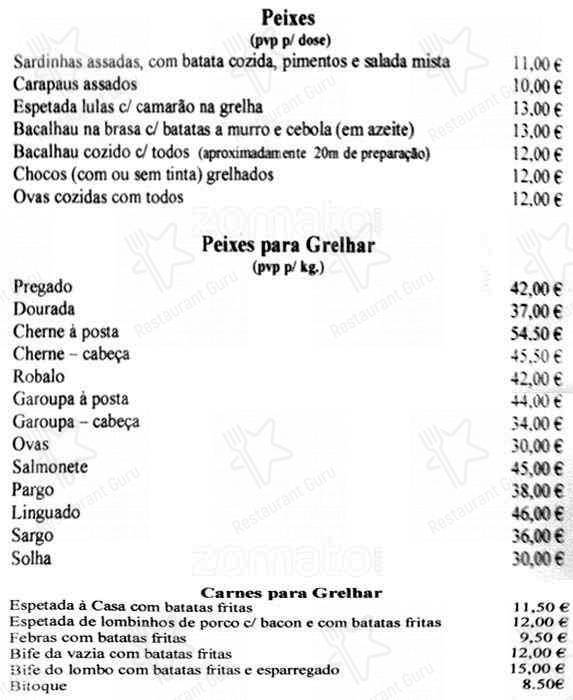 Menu em Entrecopos pub & Bar, Lisboa, de