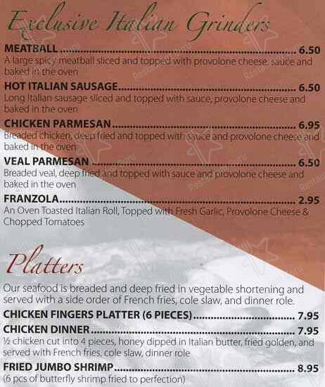 Menu at Overbrook Pizza pizzeria, Philadelphia, N 63rd St