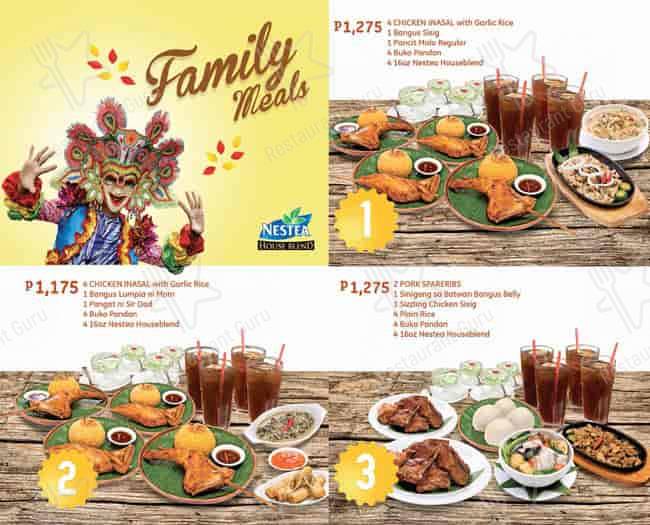 Menu at Bacolod Chicken Inasal restaurant, Quezon City, Circle Food Complex