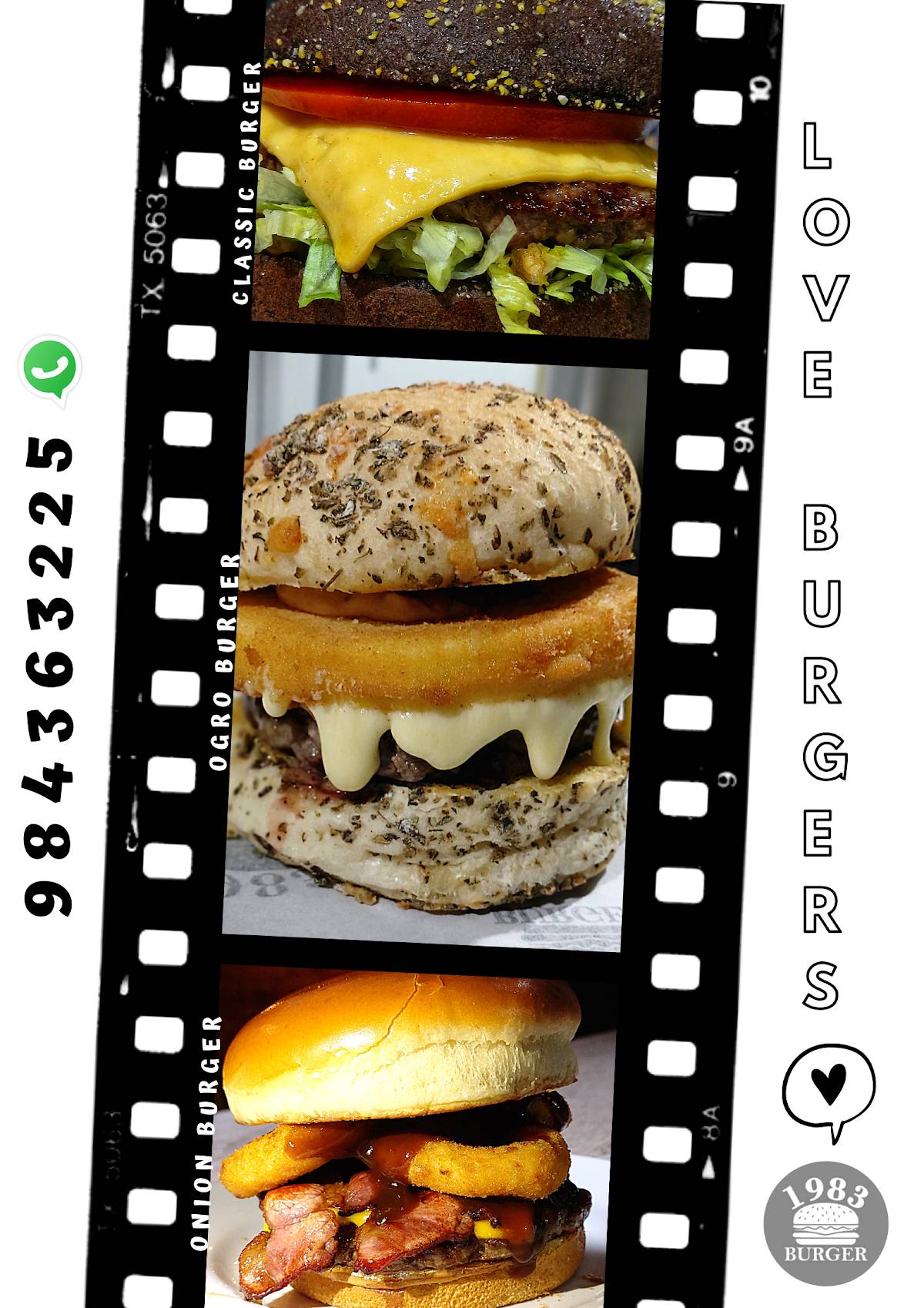 Menu at 1983 Burguer restaurant, Florianópolis