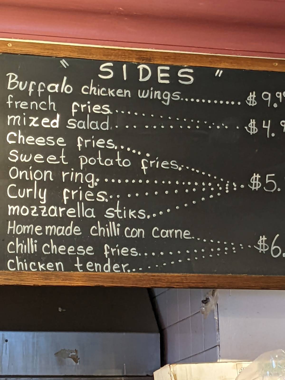 Menu at 77 Burger pub & bar, New York City, 77 Pearl St