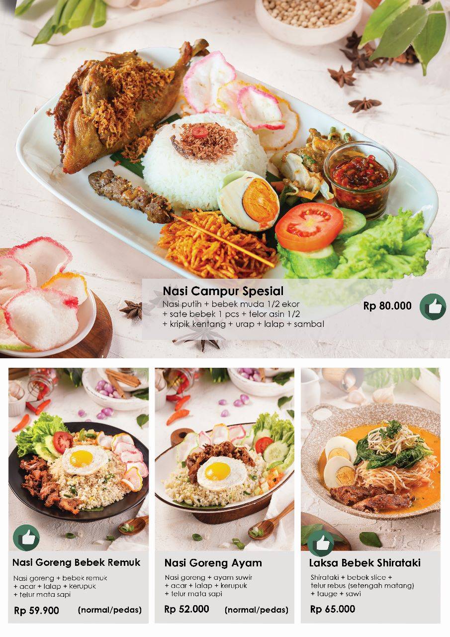 Menu at Akibat Bebek Muda Gading Serpong restaurant, Curug Sangereng