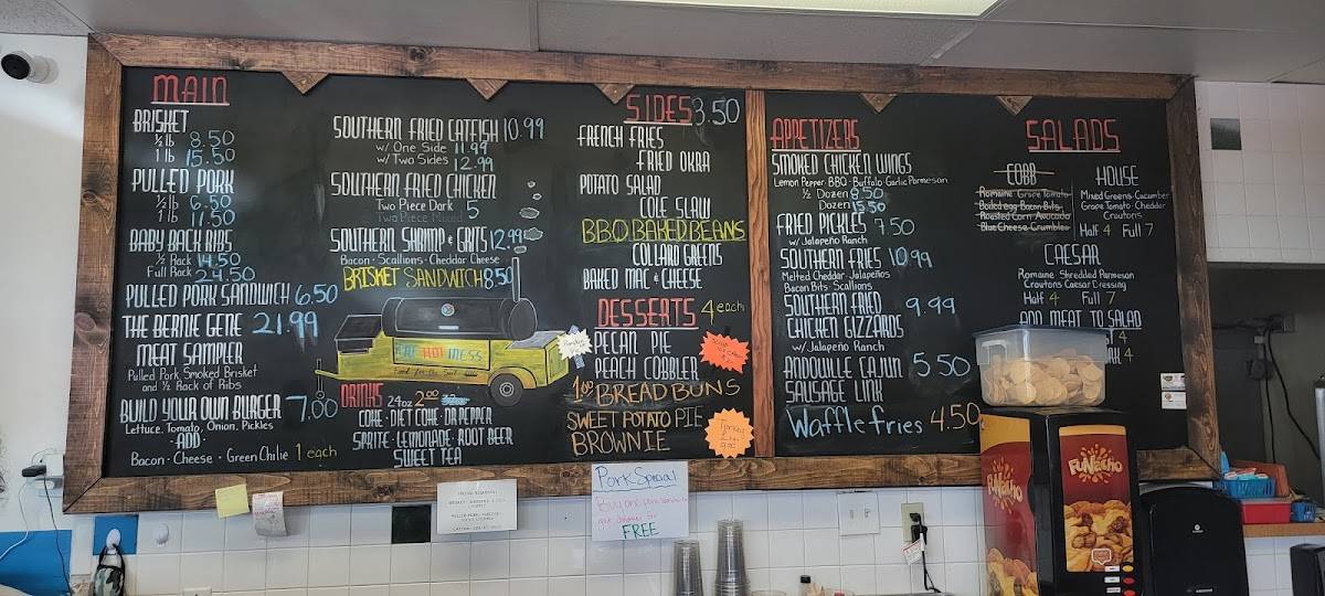 Menu at Hot Mess BBQ & Soul Food, Albuquerque, Eubank Blvd NE