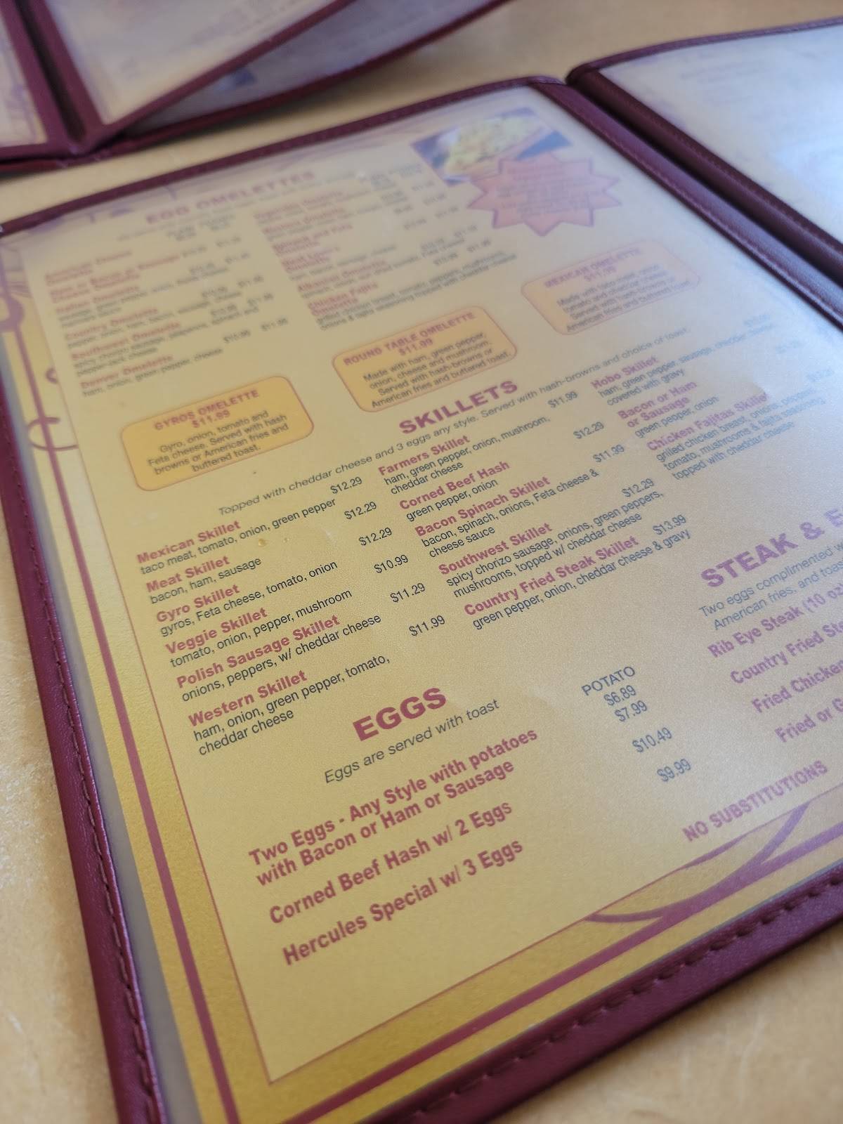 Menu at Round Table Family Restaurant, Godfrey, Godfrey Rd b