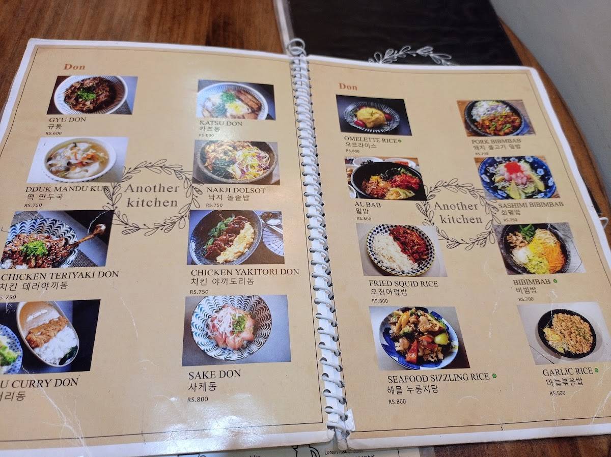 Menu at Another Kitchen Adyar, Chennai
