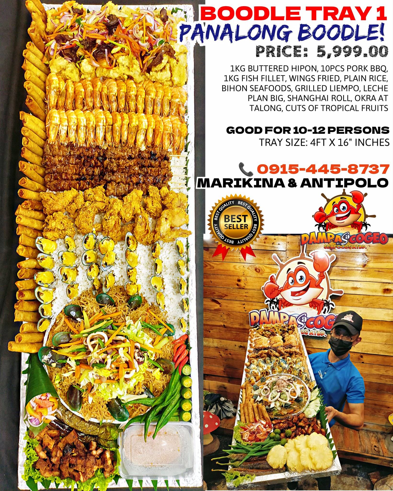 Menu at Dampa sa Cogeo restaurant, Antipolo, J5C8+HXH