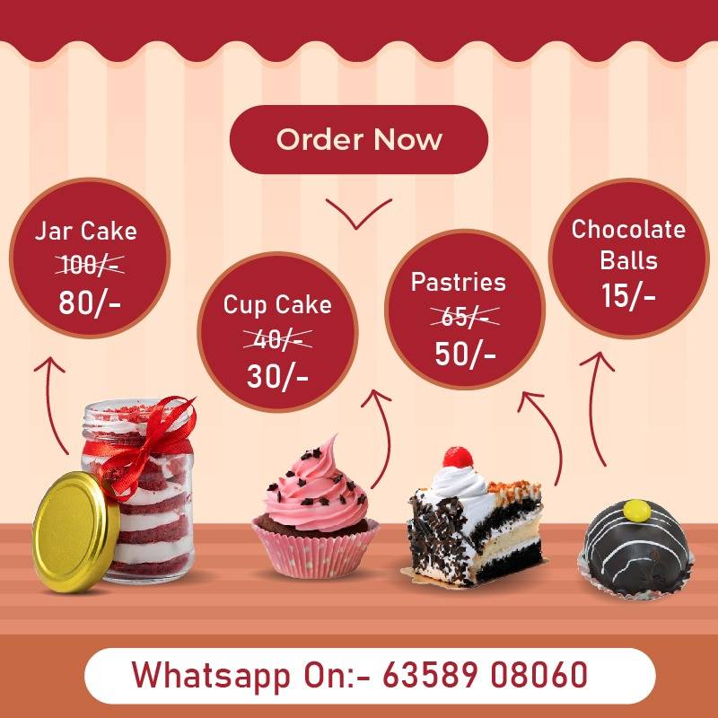 Menu at Archana's Baking Studio - Layers of Goodness - Home Made Fresh ...