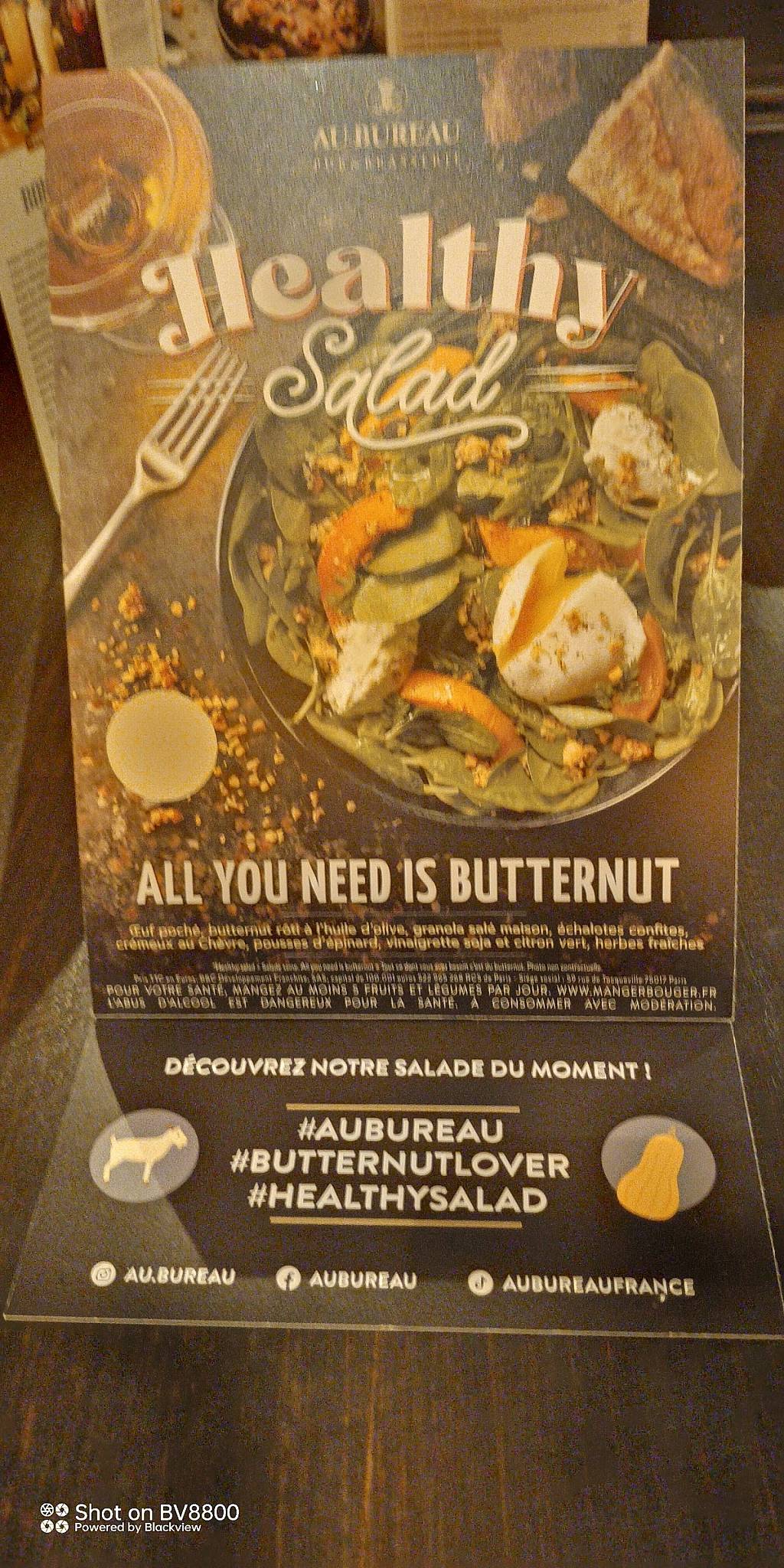 Menu at Au Bureau Morteau restaurant, Morteau
