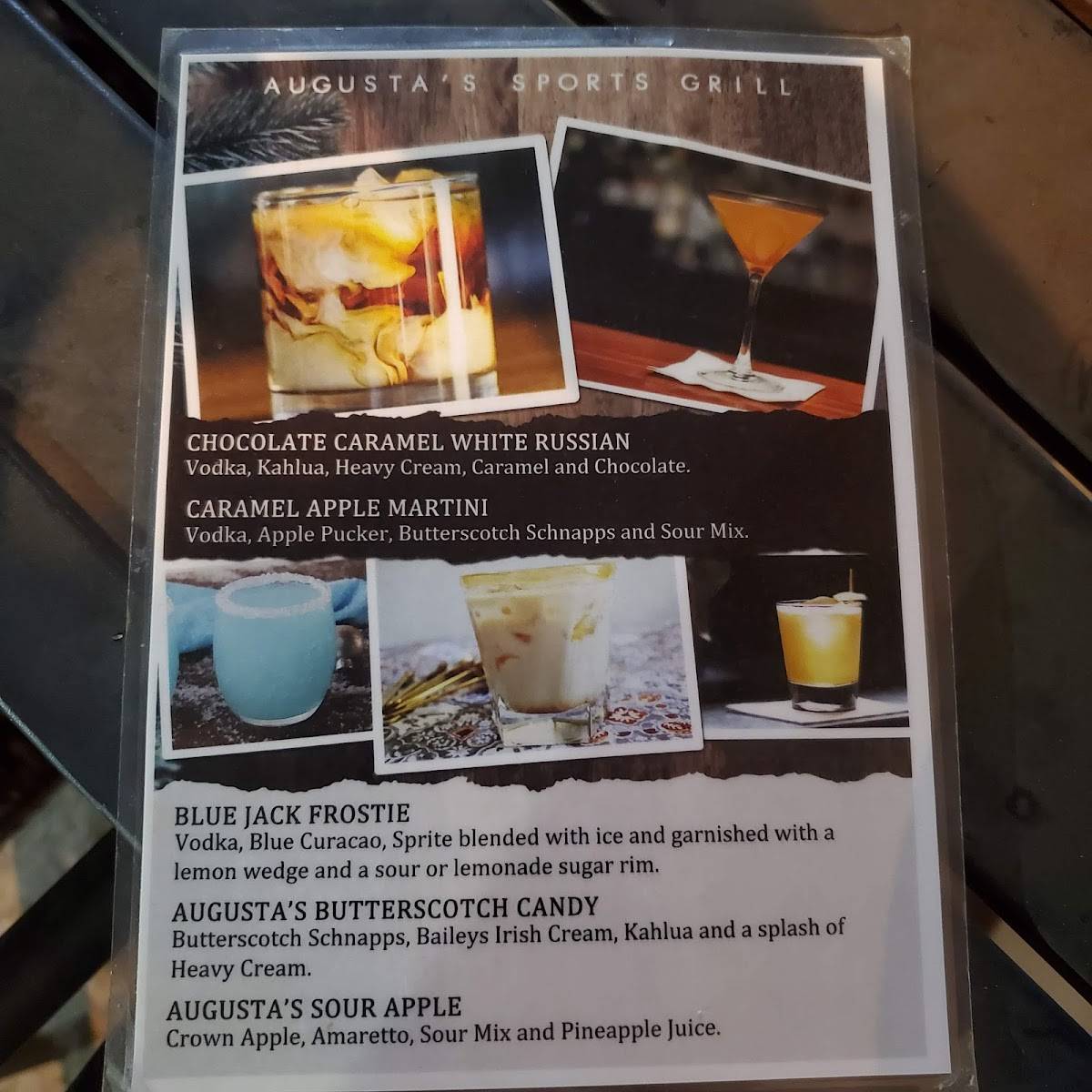 Menu at Augusta's Sports Grill pub & bar, Cullman