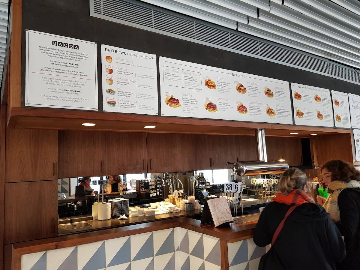 Carta de Bacoa Burger Barceloneta Hamburgueseria a Barcelona, Barcelona ...