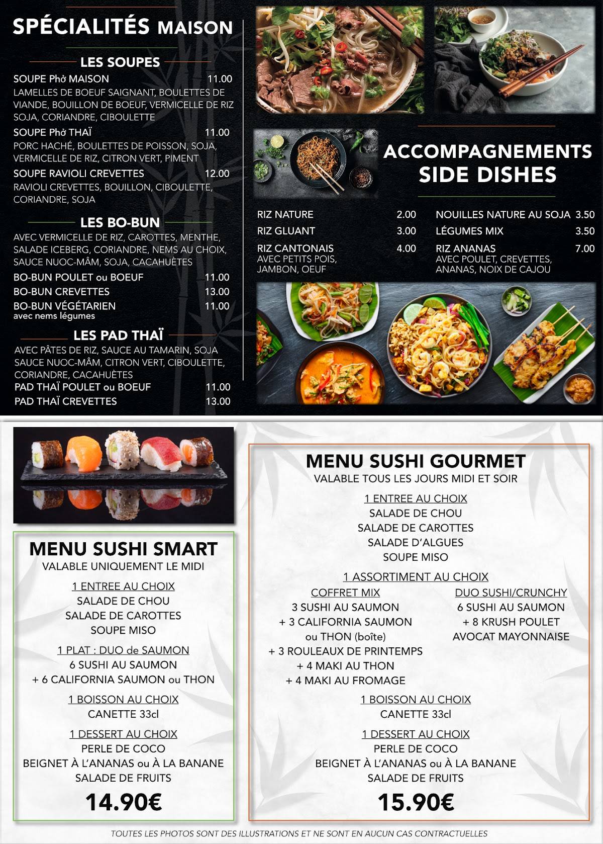 Menu au Ban Thaï - L'Asie et toutes ses saveurs restaurant, Orléans