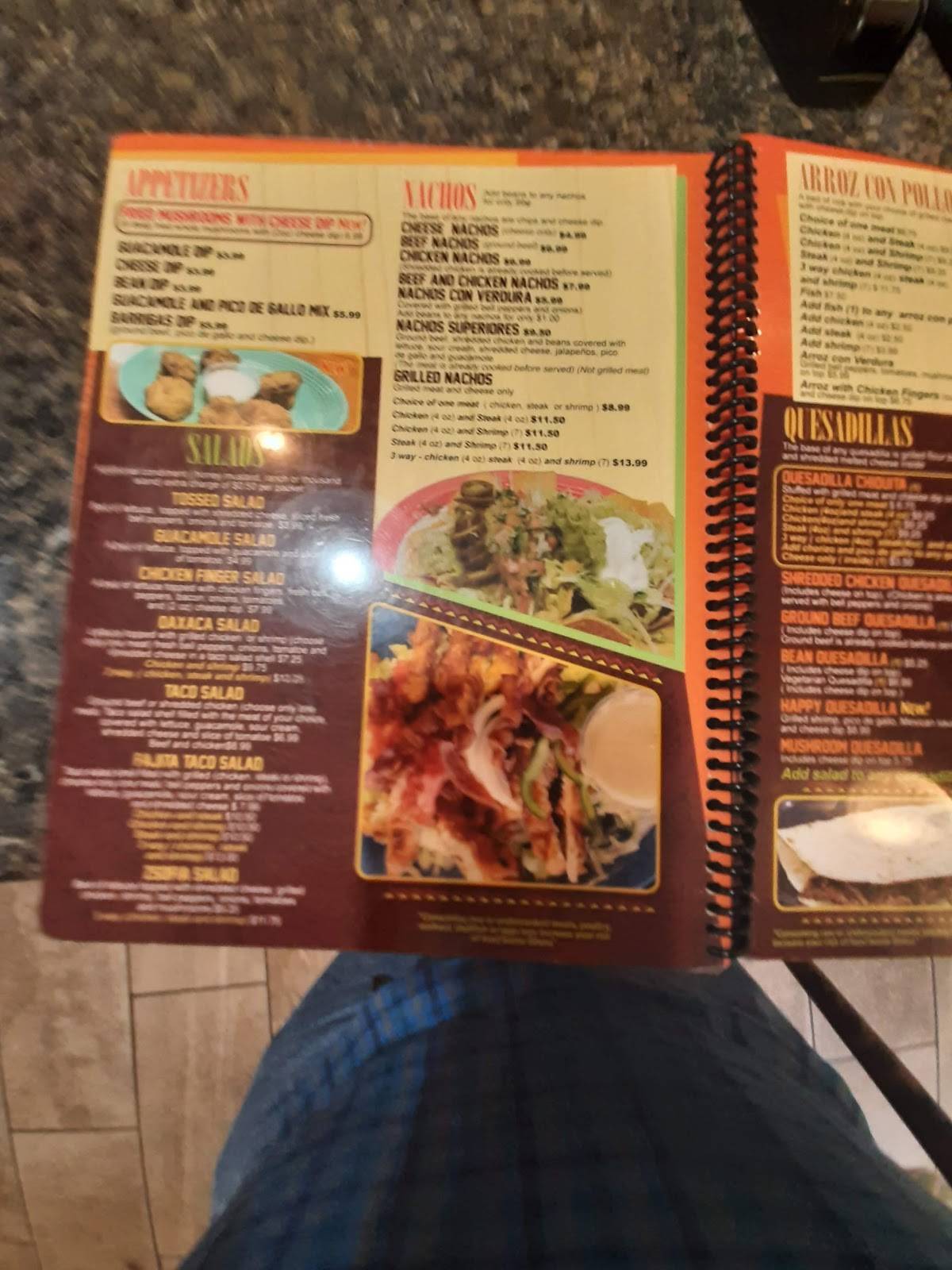 Menu at Barrigas Grill, Reform