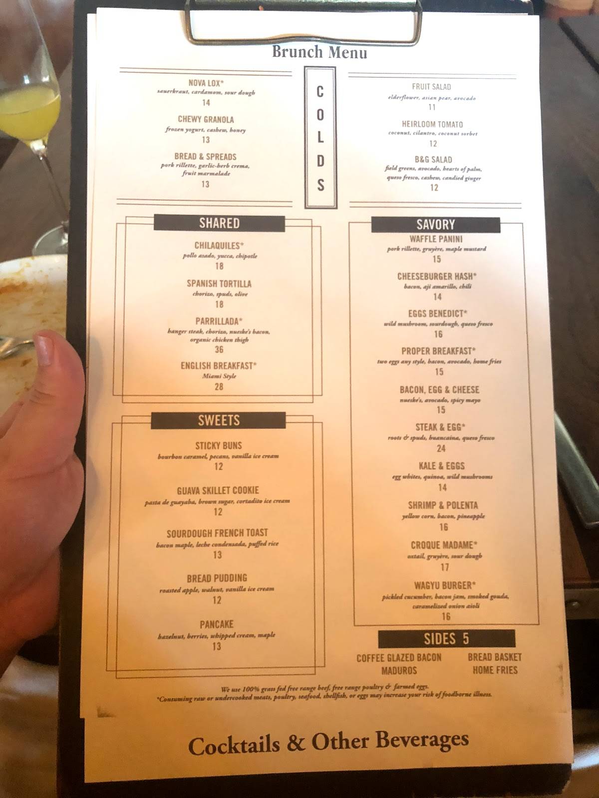 Menu at Beaker & Gray pub & bar, Miami, N Miami Ave