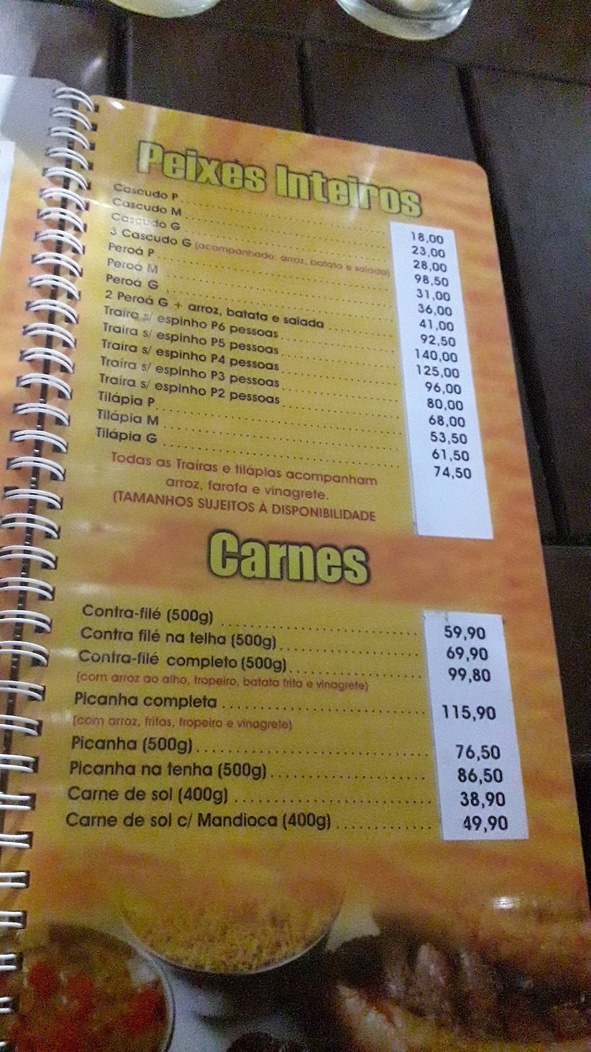 Menu em Chico do Peixe Floramar restaurante, Belo Horizonte