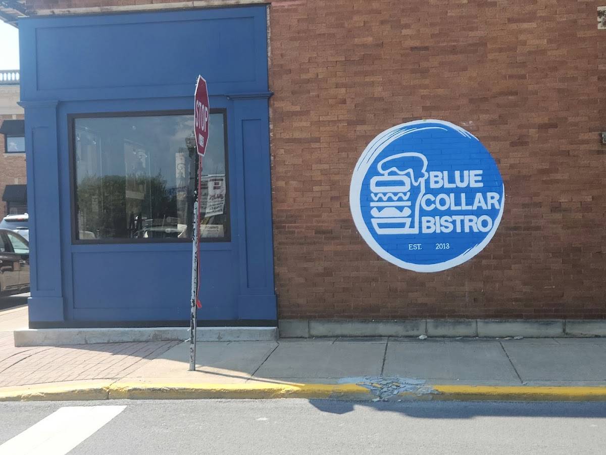Menu at Blue Collar Bistro cafe, Clyde