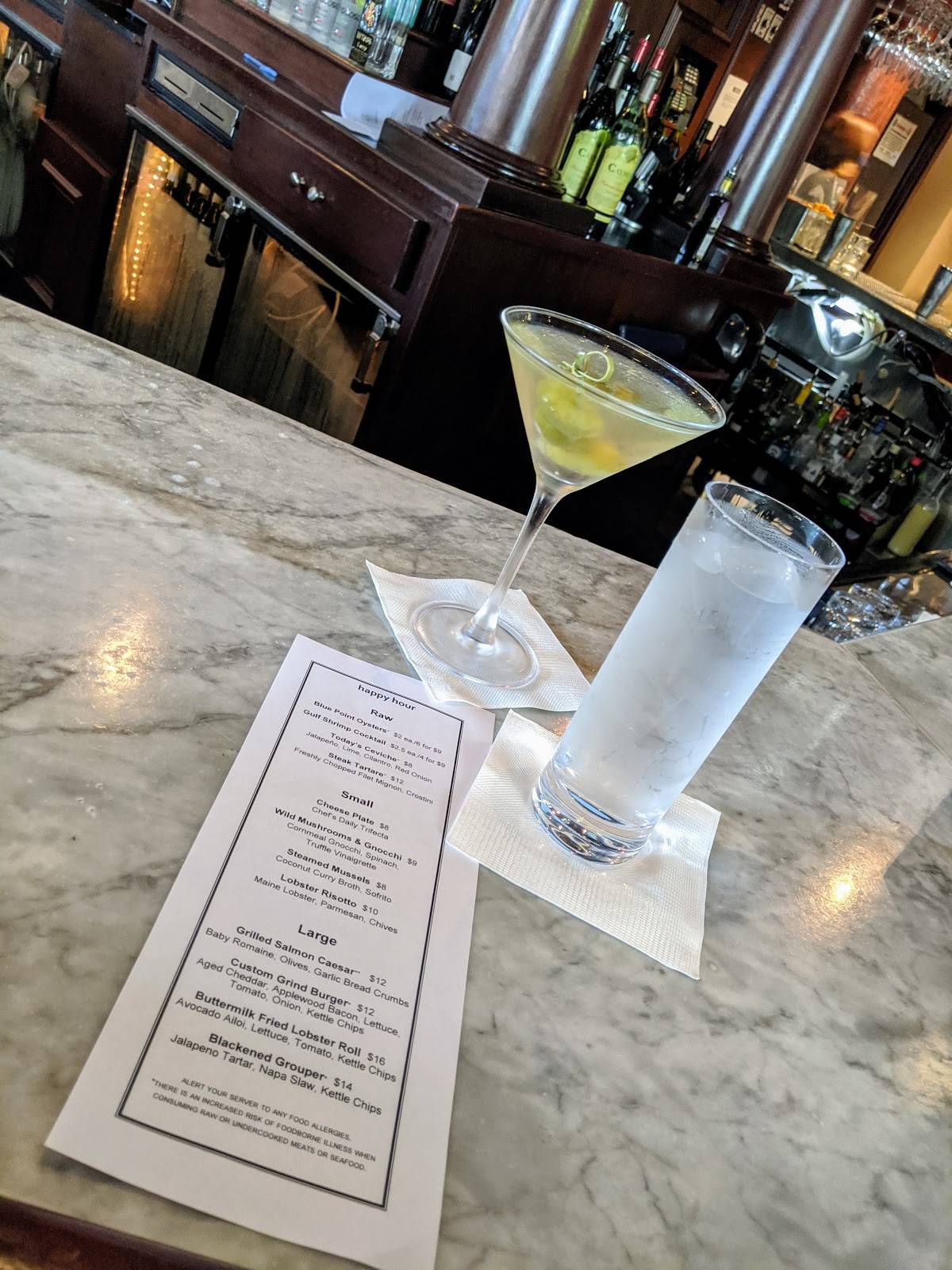 Menu at Blue Point Grille restaurant, Cleveland