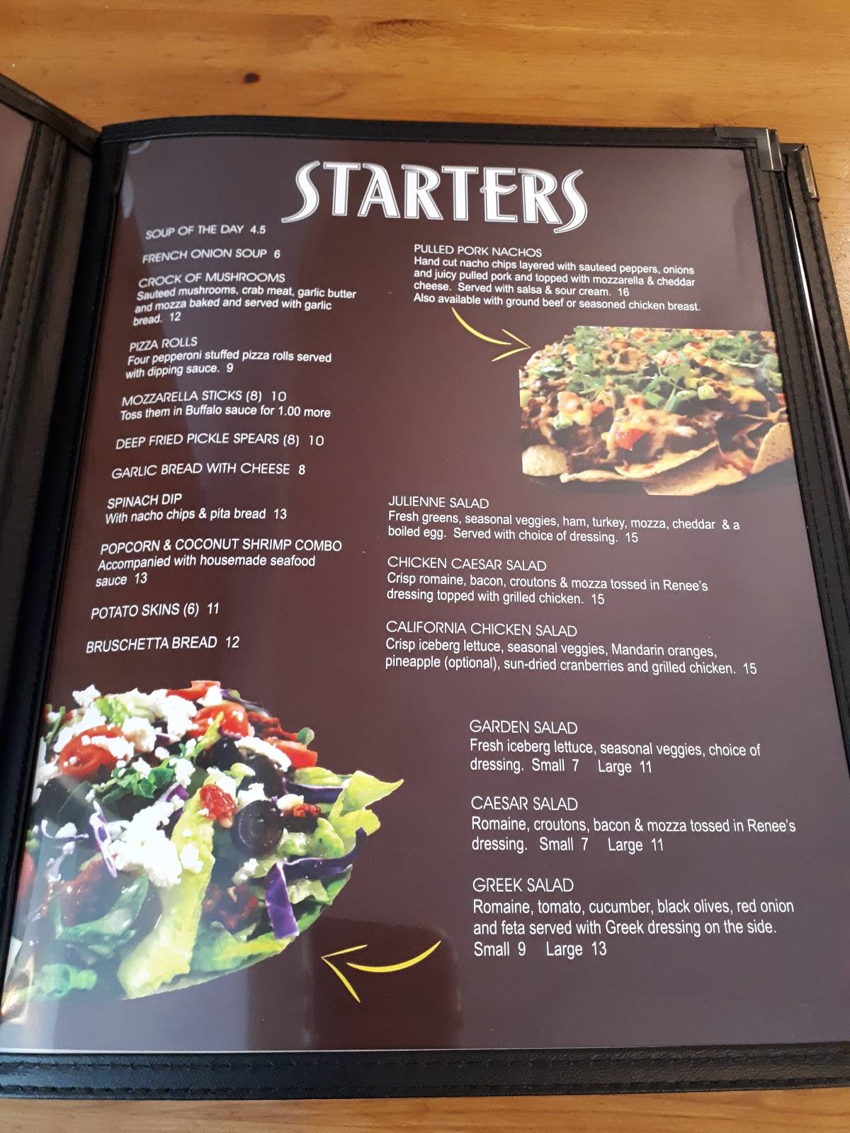 Menu at Bobby's Restaurant, Prescott