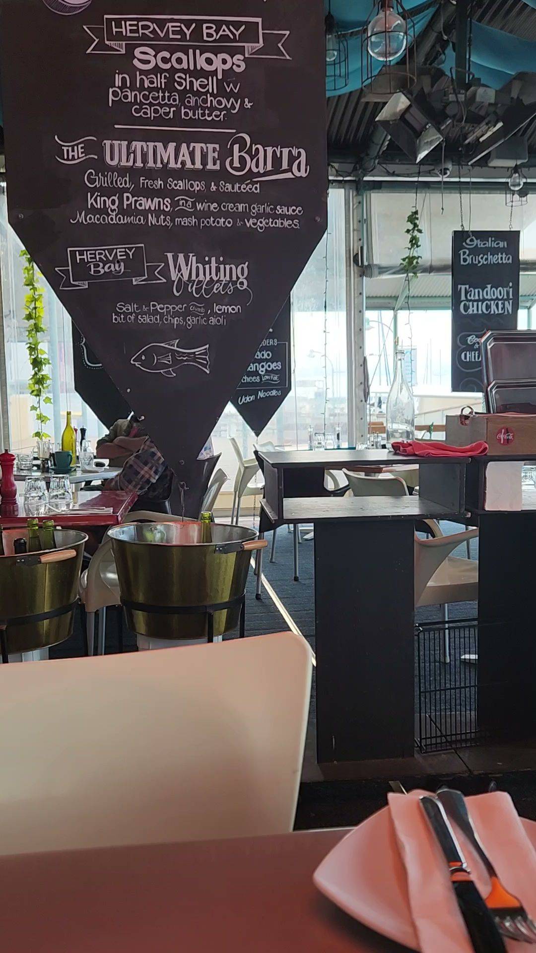 Menu at Cafe Balaena, Urangan