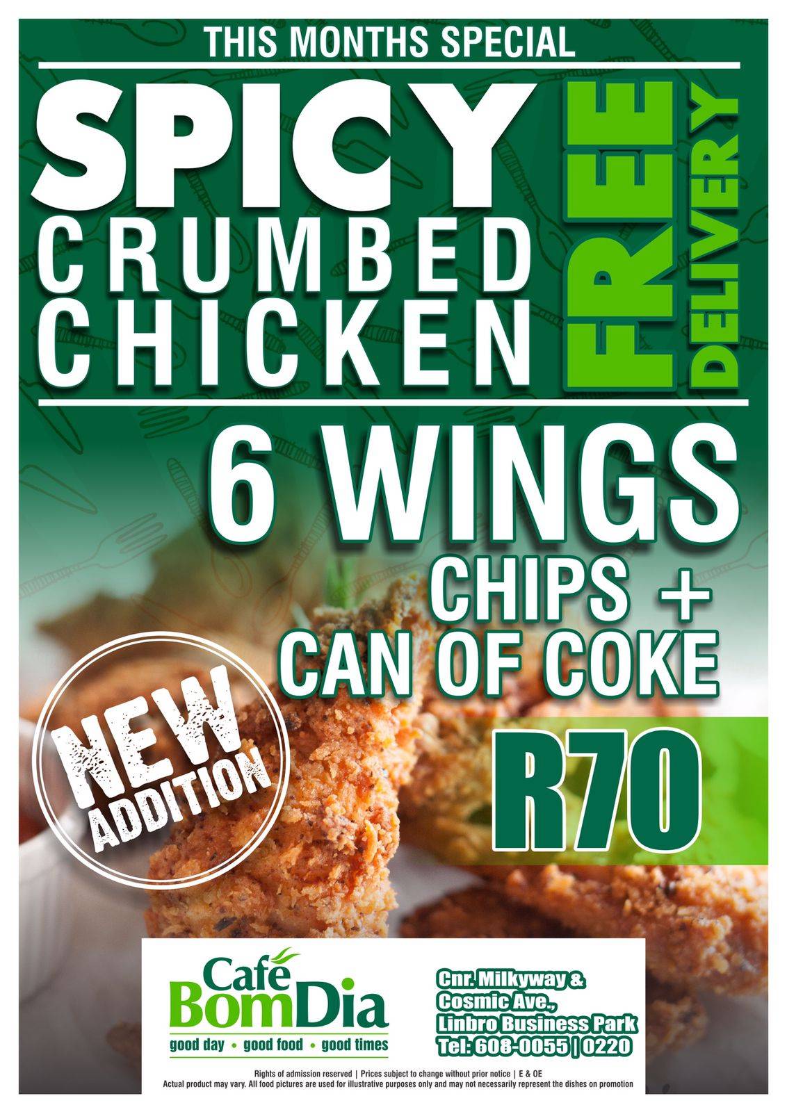 Menu at Cafe Bom Dia, Sandton, Cnr milkyway and