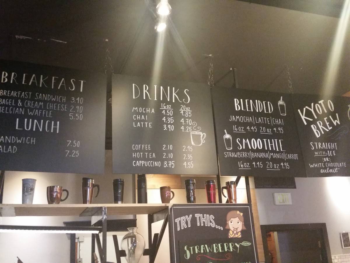 Menu at Cafe Diem, Ames