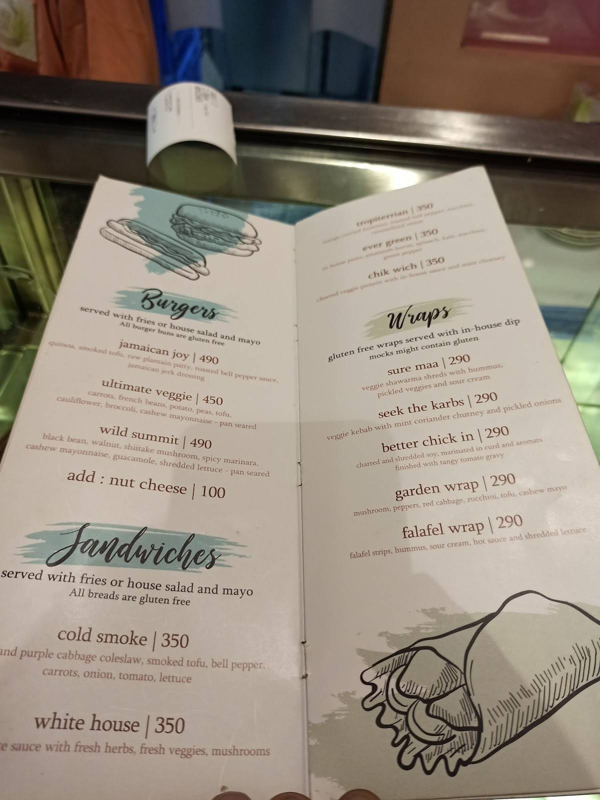 Menu at Earth Cafe @ Waterfield, Mumbai