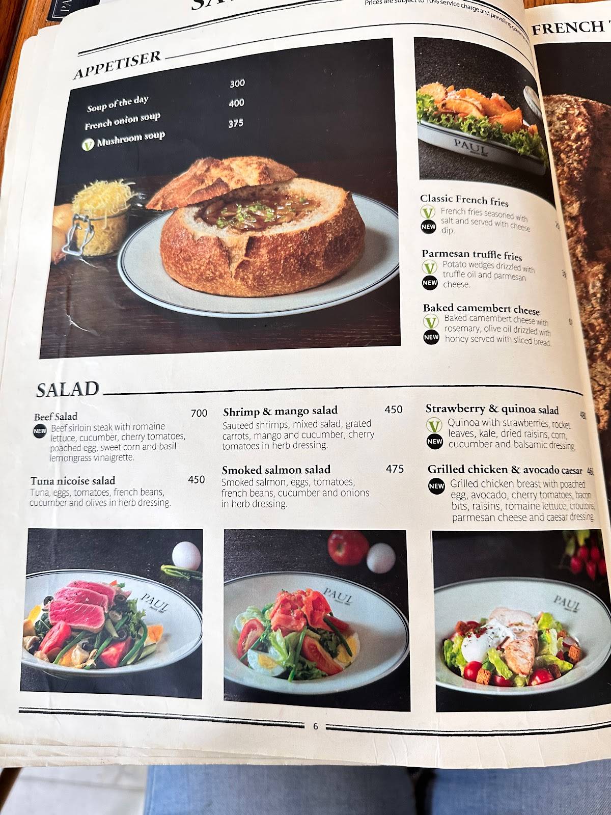 Menu at PAUL Boulangerie et Patisserie cafe, Taguig, G/F Bench Tower