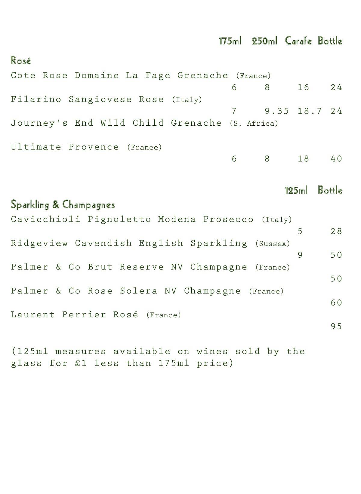 Menu at Post House Cafe Brighton, Brighton