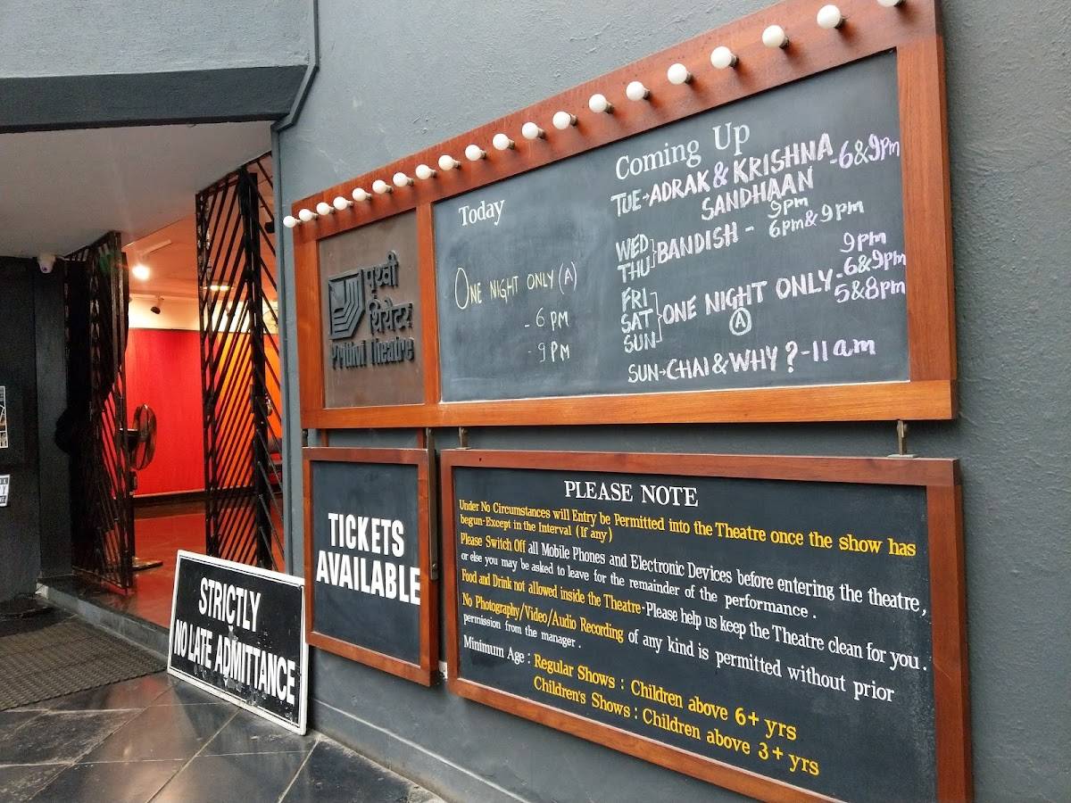 Menu at Prithvi Cafe, Mumbai, 20