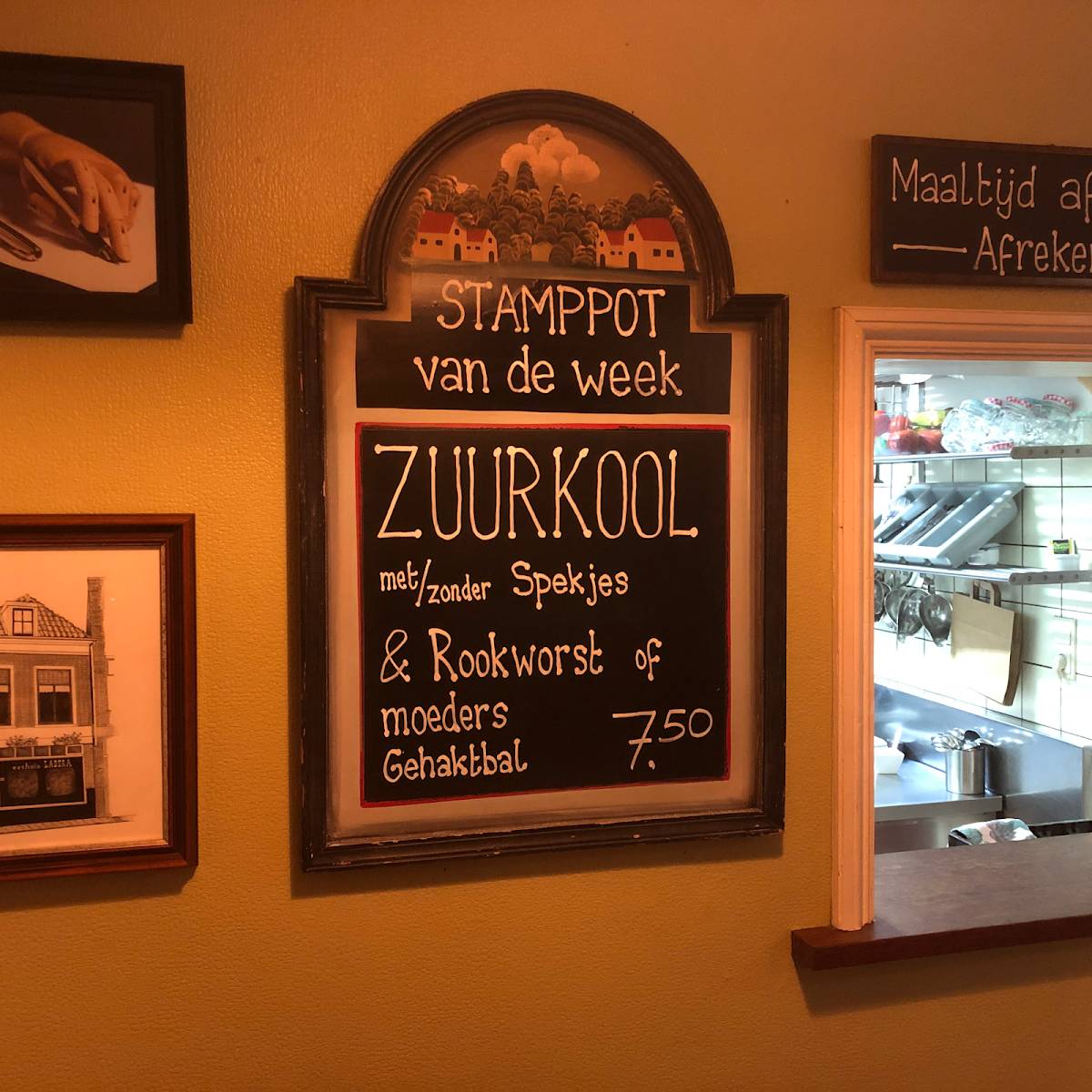 Menu at THUIS by Ladera, Delft