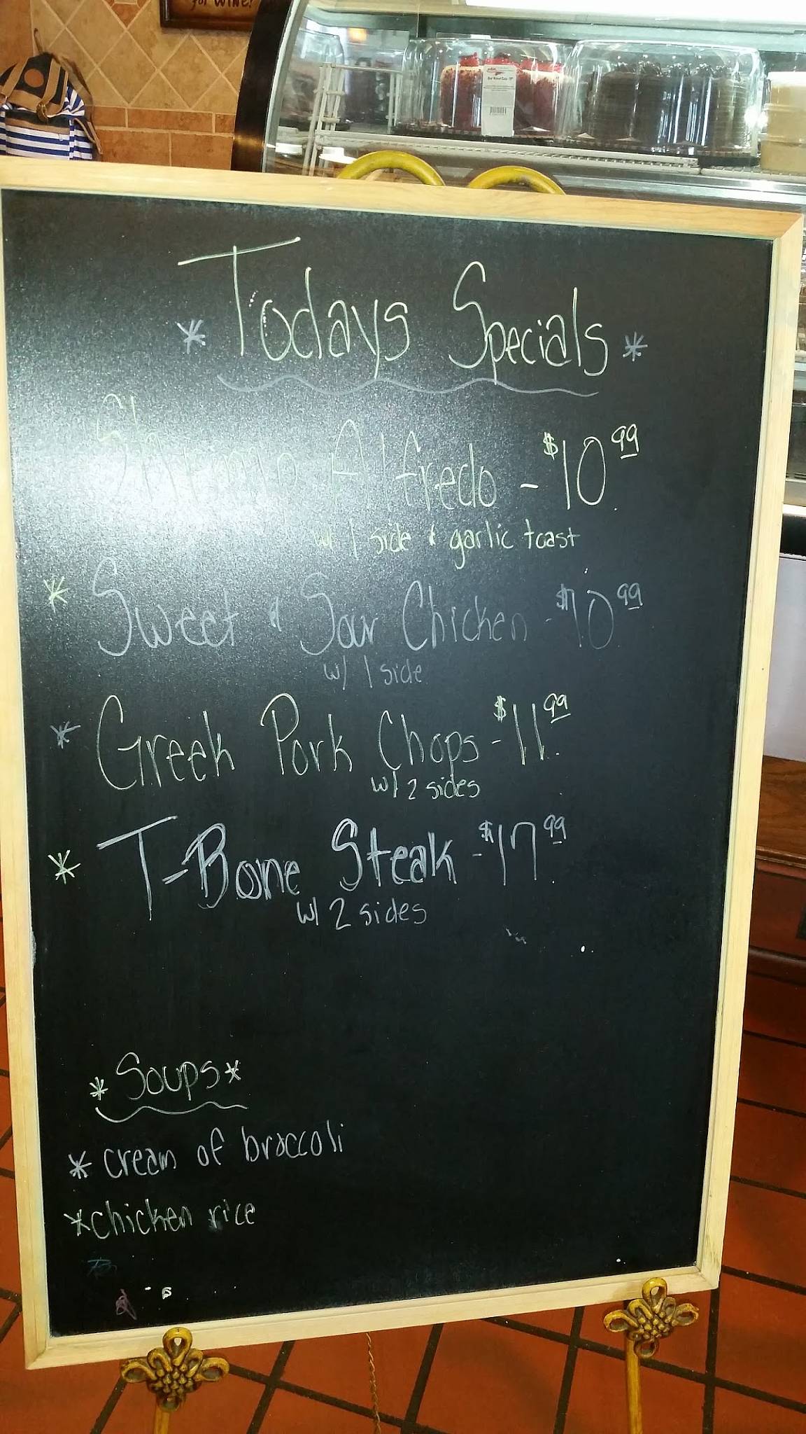 Menu at Callahan's Restaurant, Elkhart