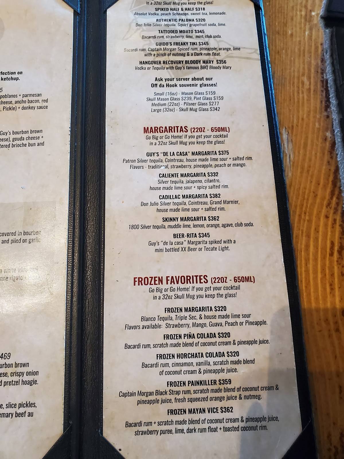 Menu at Guy Fieri's American Kitchen Bar Cancún, Cancún, Cancún ...