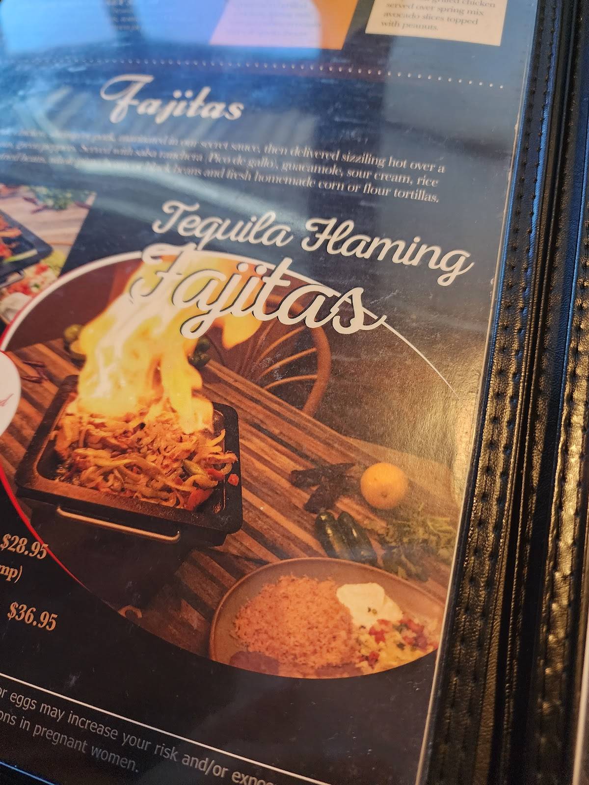Menu at Casamigos restaurant, Keizer