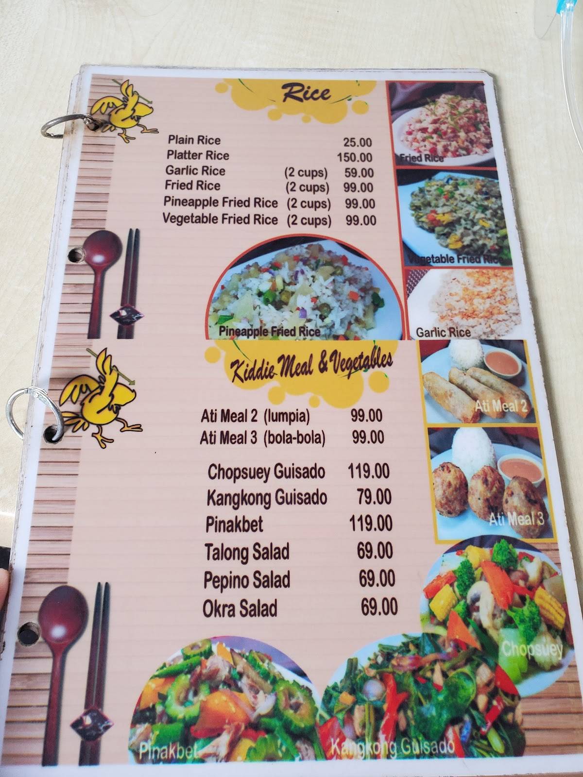 Menu at Chicken Ati-Atihan Ozamiz City restaurant, Ozamiz City, Don ...