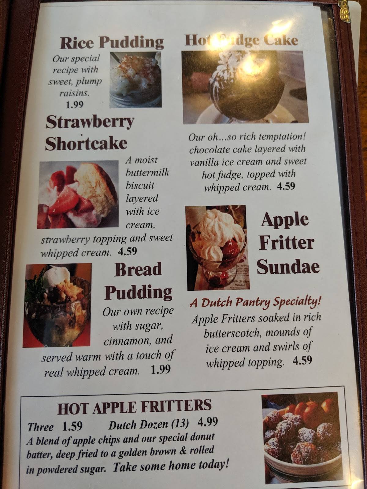Menu at Dutch Pantry Family Restaurant, Clearfield