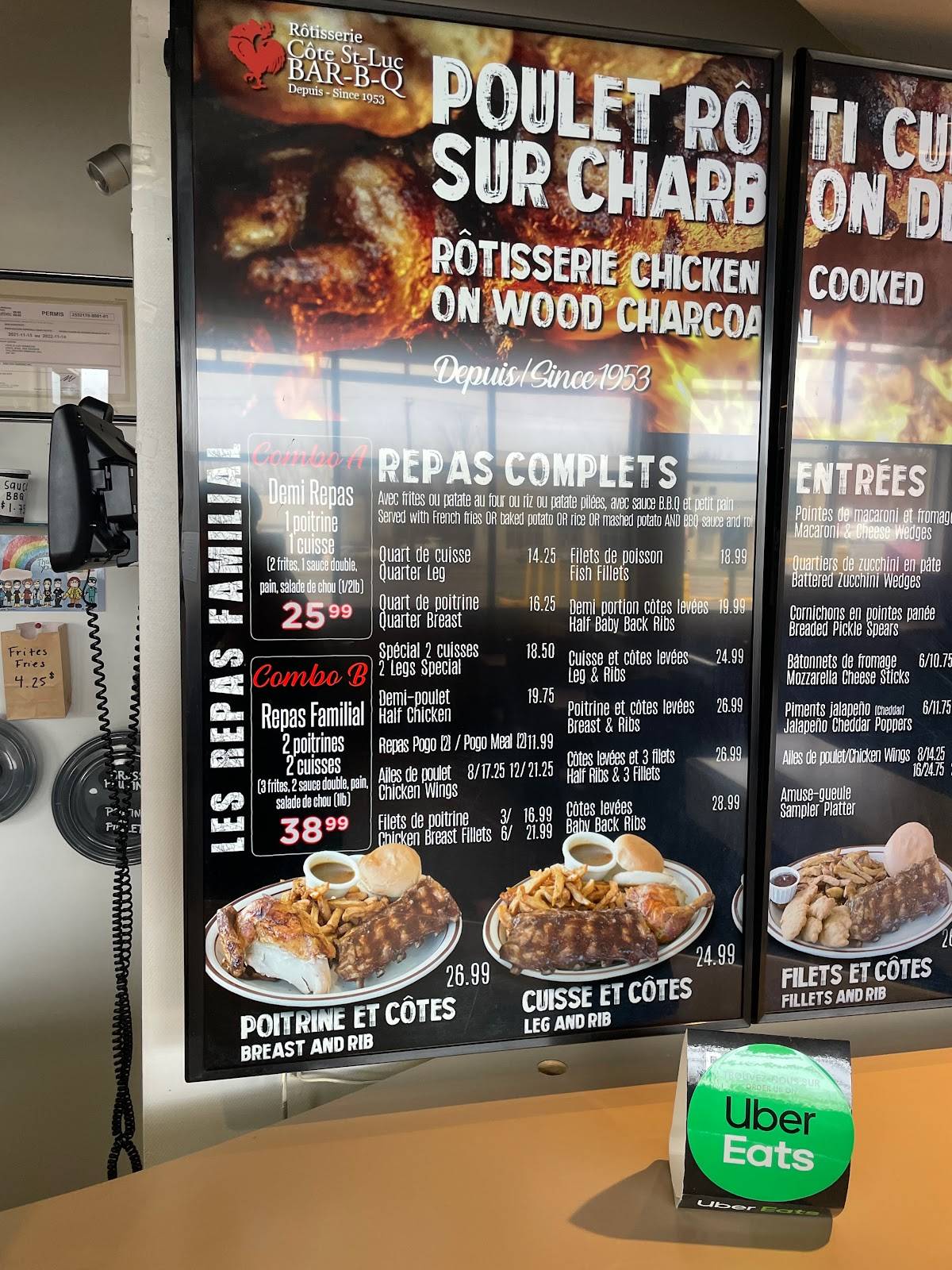 Menu at Côte St Luc BBQ - West Island, Dollard-Des Ormeaux