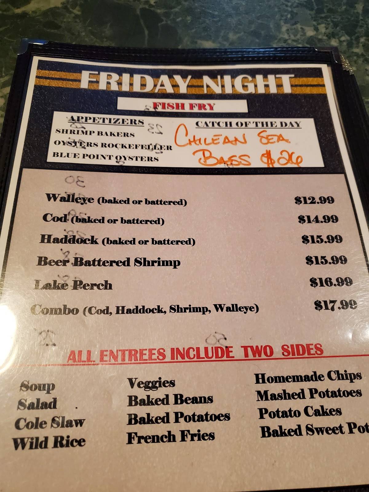 Menu at Cruisin pub & bar, Gilberts