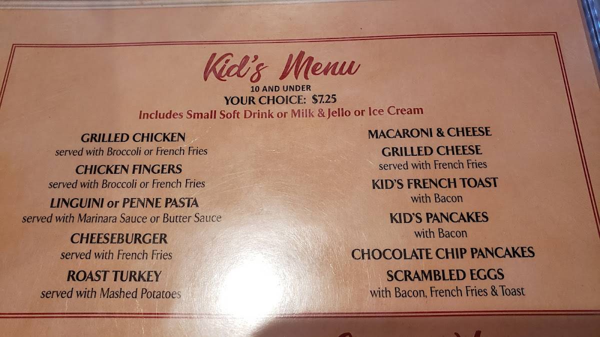Menu at D lux Diner pub & bar, Middletown
