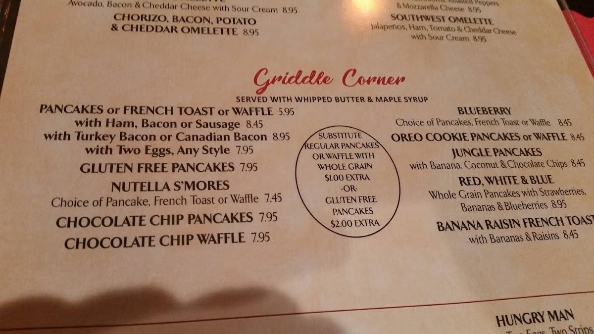 Menu at D lux Diner pub & bar, Middletown