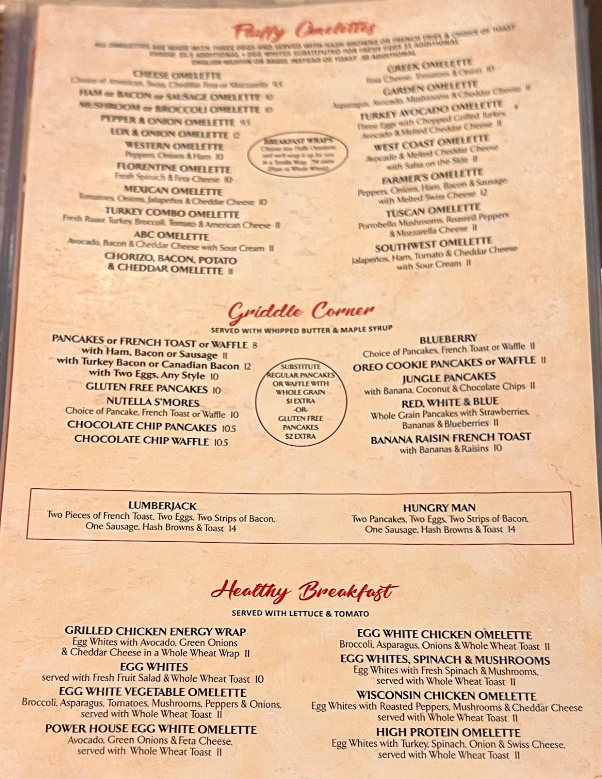 Menu at D lux Diner pub & bar, Middletown