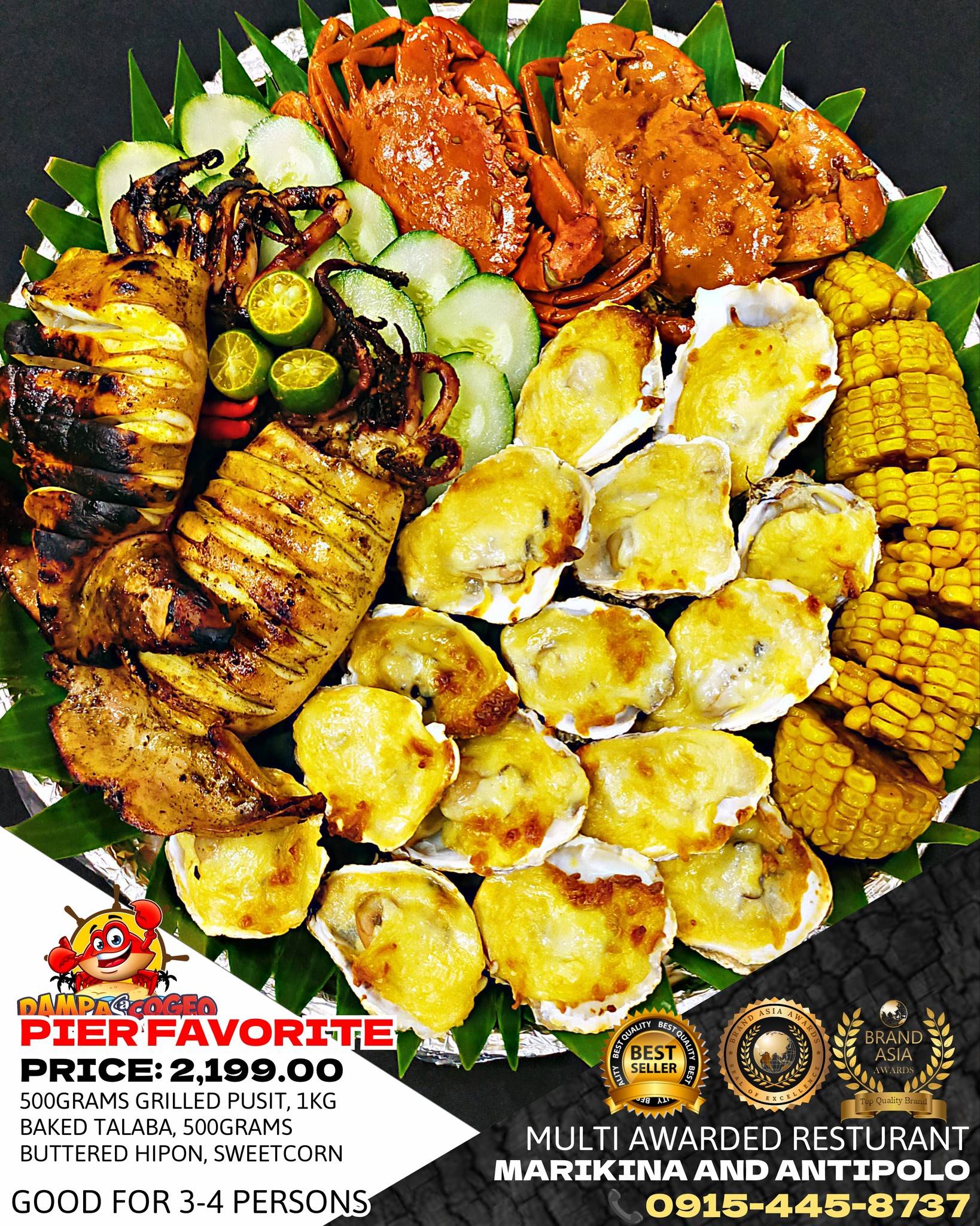 Menu at Dampa sa Cogeo restaurant, Antipolo, J5C8+HXH