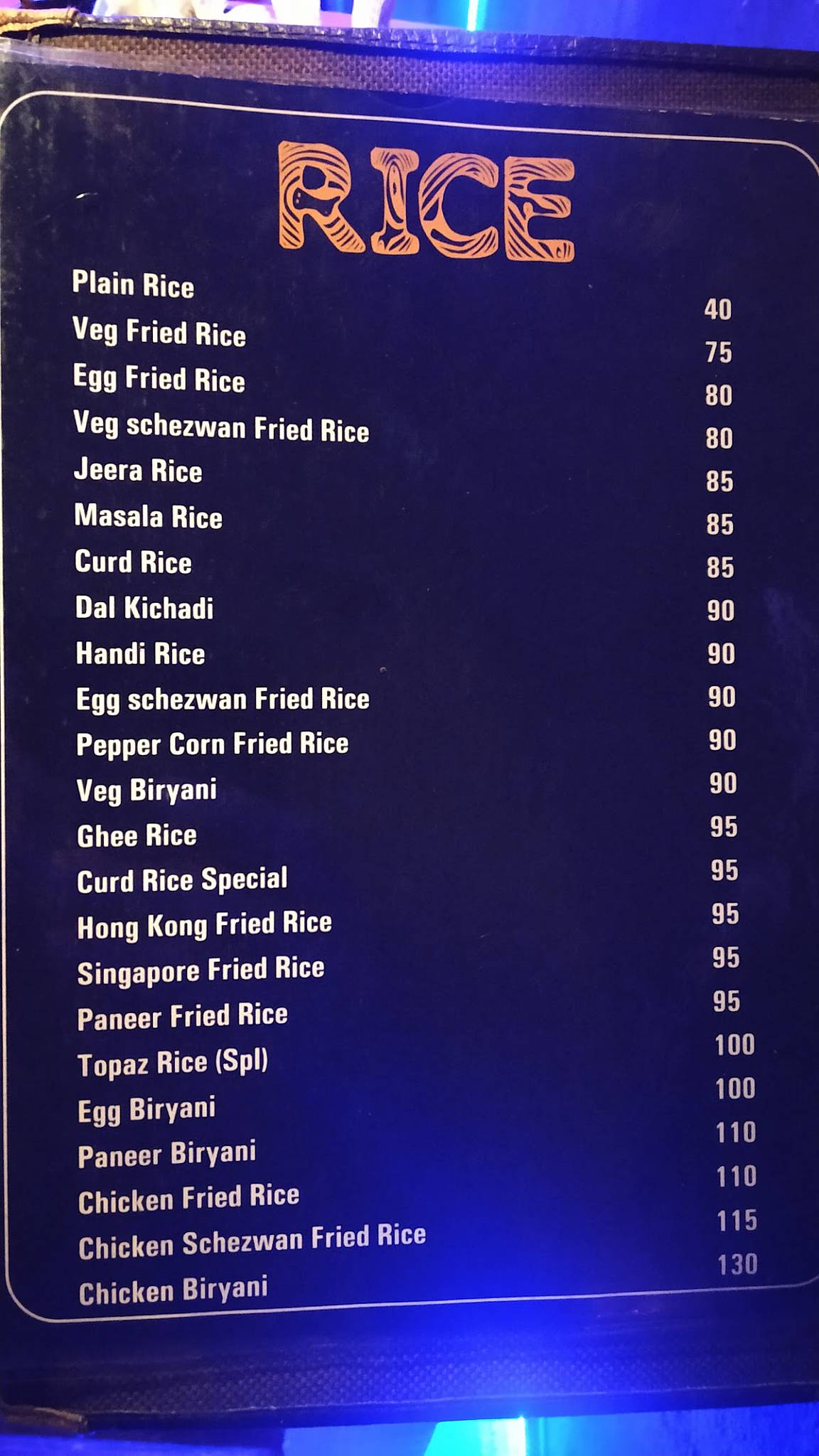 Menu at Peace Cafe Dharwad, Dharwad, SH1