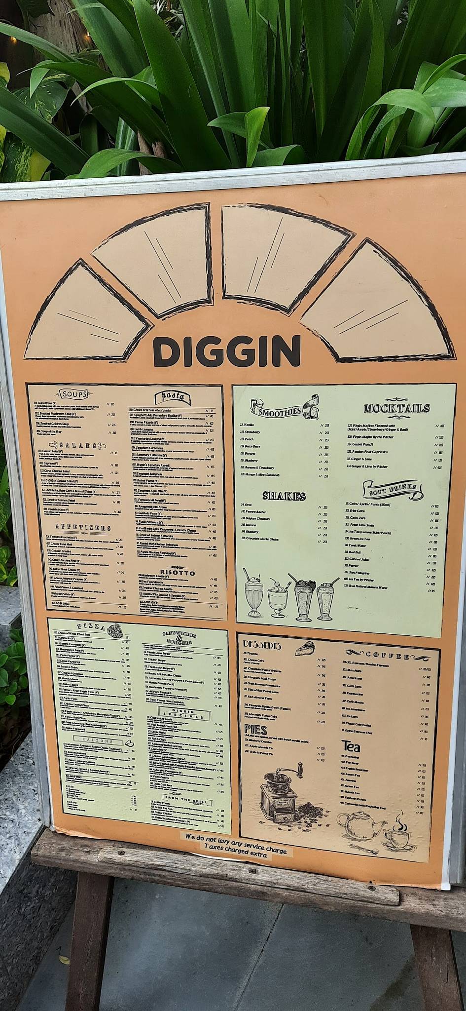 Menu at Diggin Cafe, New Delhi, Santushti Shopping Complex Shop No-10 ...