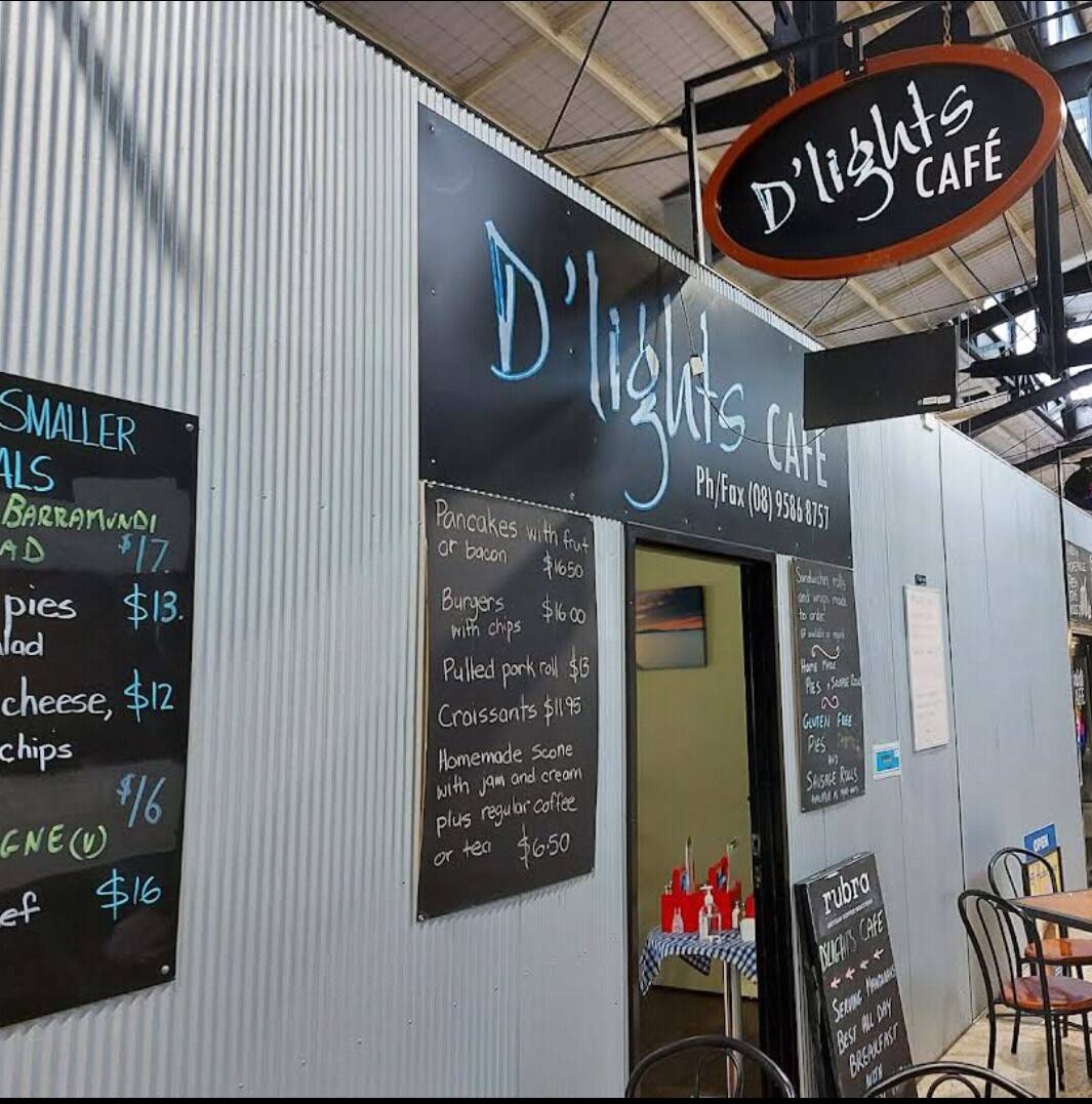 Menu at D'lights Cafe, Mandurah