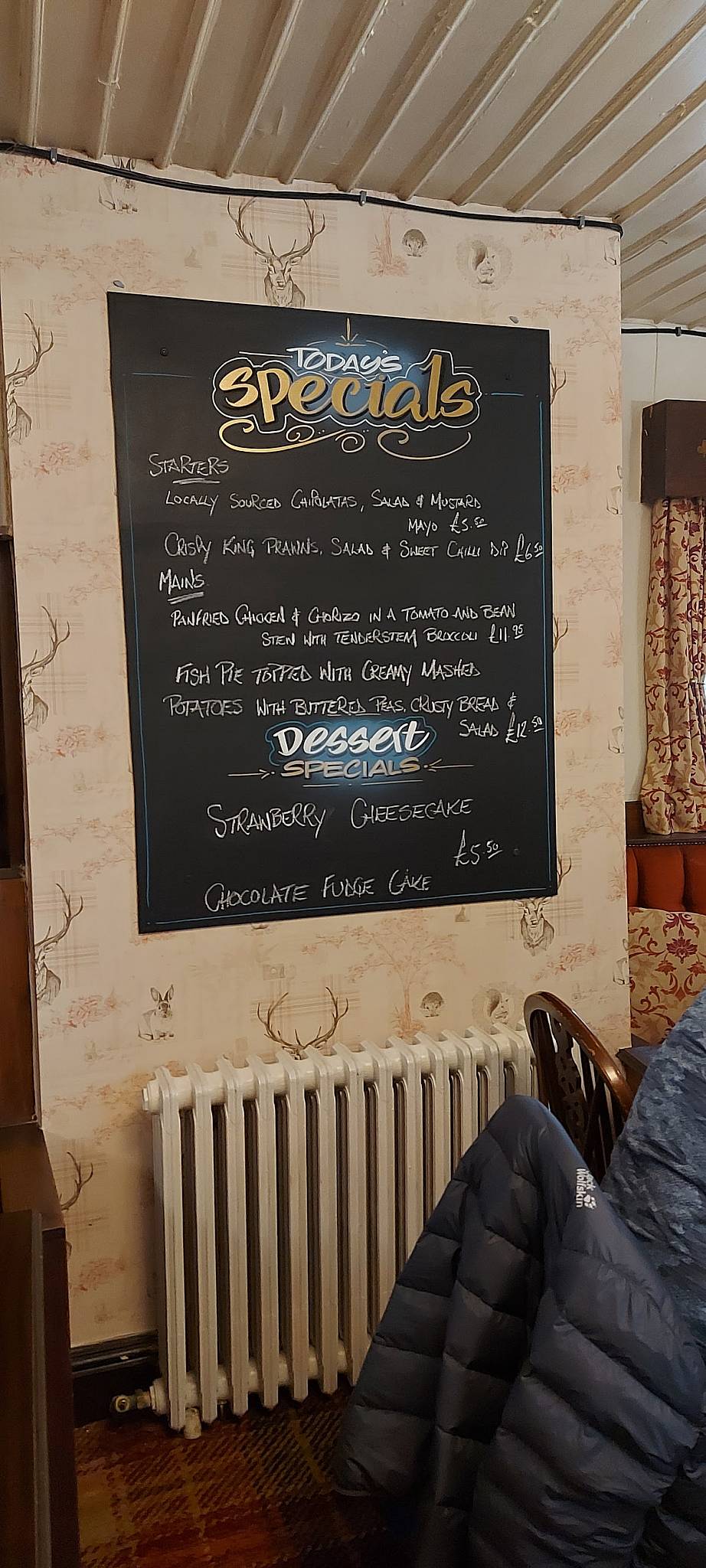 Menu at Duckworth Hall Inn pub & bar, Accrington