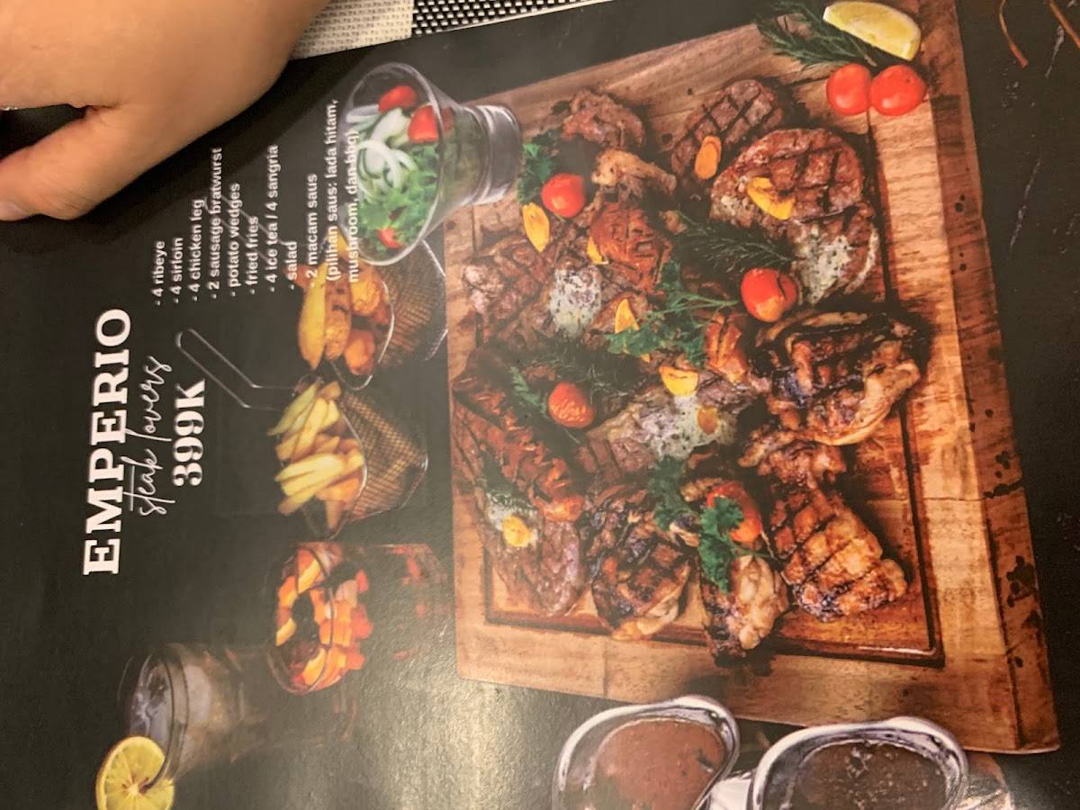 Menu at Emperio Restaurant Grill & Dimsum, Ngabeyan